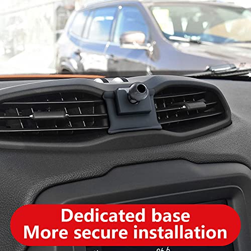 musttrue LUNQIN Car Phone Holder for 2015-2023 Jeep Renegade SUV Auto Accessories Navigation Bracket Interior Decoration Mobile Cell Phone Mount