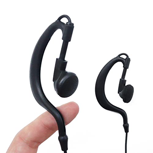 Motorola XPR 3500e Earpiece with Mic/PTT, Compatible with Motorola XPR 3300e 3500 3300 for Walkie Talkie 【G Shape】 Headset for Two Way Radio Law Enforcement