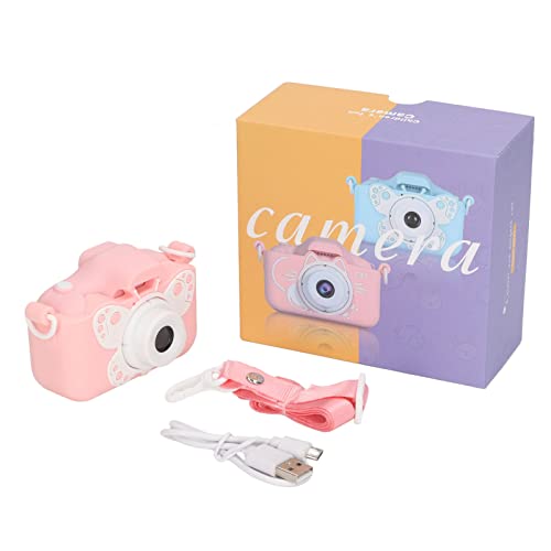 Kids Camera, Pink Cartoon 20MP Digital Video Camera for Children, Child Camera for Christmas Birthday Gift