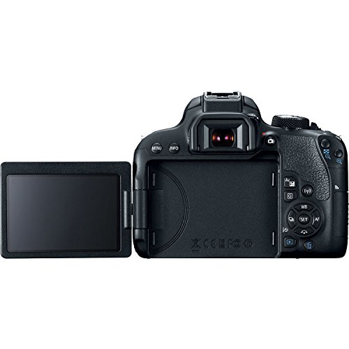 Canon EOS Rebel 800D / T7i DSLR Camera (Body Only) + Canon EF 50mm Lens + 64GB Card + Case + Corel Photo Software + 2 x LPE17 Battery + External Charger + Card Reader + More (Renewed)