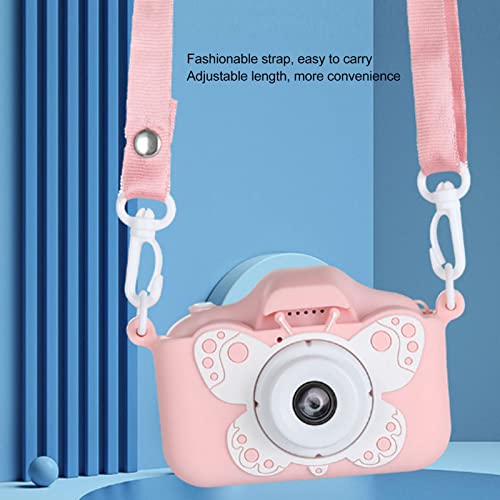Kids Camera, Pink Cartoon 20MP Digital Video Camera for Children, Child Camera for Christmas Birthday Gift
