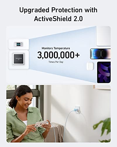 USB C GaN Charger 30W, Anker 511 Charger (Nano 3), PIQ 3.0 Foldable PPS Fast Charger for iPhone 14/14 Pro/14 Pro Max/13 Pro/13 Pro Max, Galaxy, iPad (Cable Not Included) - Aurora White