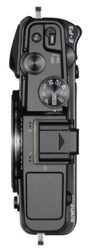 Olympus E-P5 16.1MP Mirrorless Digital Camera with 3-Inch LCD- 15mm body cap lens BCL-1580 set (Black) - International Version (No Warranty)