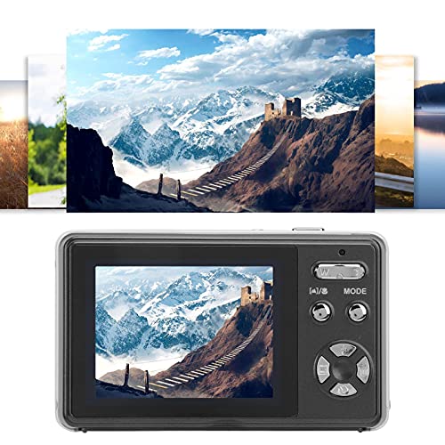 Digital Cameras for Photography, 40MP Vlogging Camera 16X Digital Zoom, Compact Pocket Camera with 2.4 Inch IPS Screen, Portable Camera for Teens Students Seniors (Black)