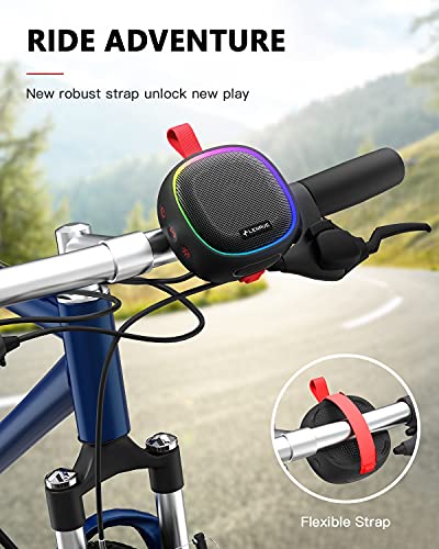 Updated Shower Speaker, IPX7 Waterproof Portable Bluetooth Speakers with Stereo Pairing, Wireless for Bike Kayak Pool Beach Outdoor