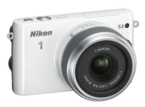 Nikon 1 S2 Digital Camera with 1 NIKKOR 11-27.5mm f/3.5-5.6 Lens (White)