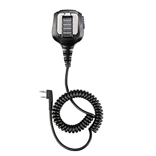 Retevis 2 Pin Walkie Talkie Speaker Microphone with 3.5MM Jack Compatible with Retevis RT22 RT21 RT68 RT19 H-777 RT15 RT22S RT86 RT18 RB18 RT27 RT5R RT1 Baofeng UV-5R BF-F8HP 2 Way Radio(2 Pack)