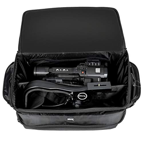 Ultimax’s Extra Large, Water-Resistant Gadget Bag Compatible With Camcorders and Accessories for Panasonic AG-AC160, AC30, AC90A, AC130A, AF100, HVX200, UX90, UX, 180HC-X1000, HC-X1, And More