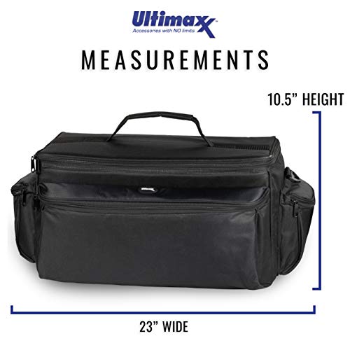 Ultimax’s Extra Large, Water-Resistant Gadget Bag Compatible With Camcorders and Accessories for Panasonic AG-AC160, AC30, AC90A, AC130A, AF100, HVX200, UX90, UX, 180HC-X1000, HC-X1, And More