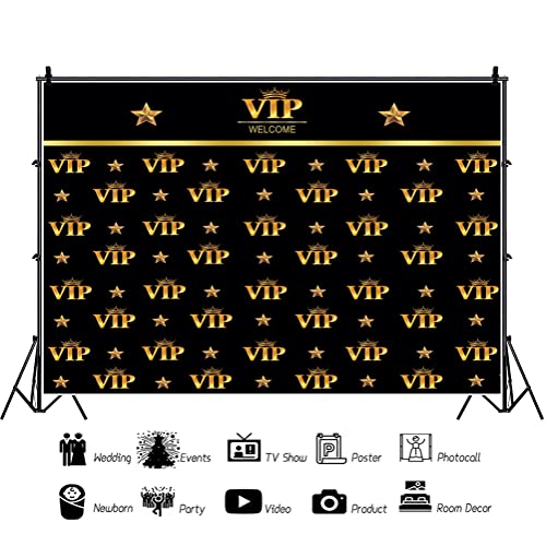 9x6FT VIP Photography Backdrop Red Carpet Event Backdrop for Star Catwalks Stage Photography Background Cine Film Show Booth Celebrity Activity Portrait Party Banner Wallpaper
