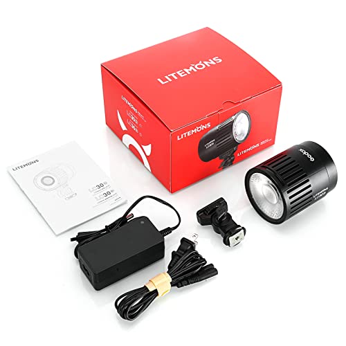 Godox LC30D Litemons Tabletop LED Light, 33w 5600K CRI 95+/TLCl 96+ Daylight Video Light, 8 Preset Lighting FX Effects