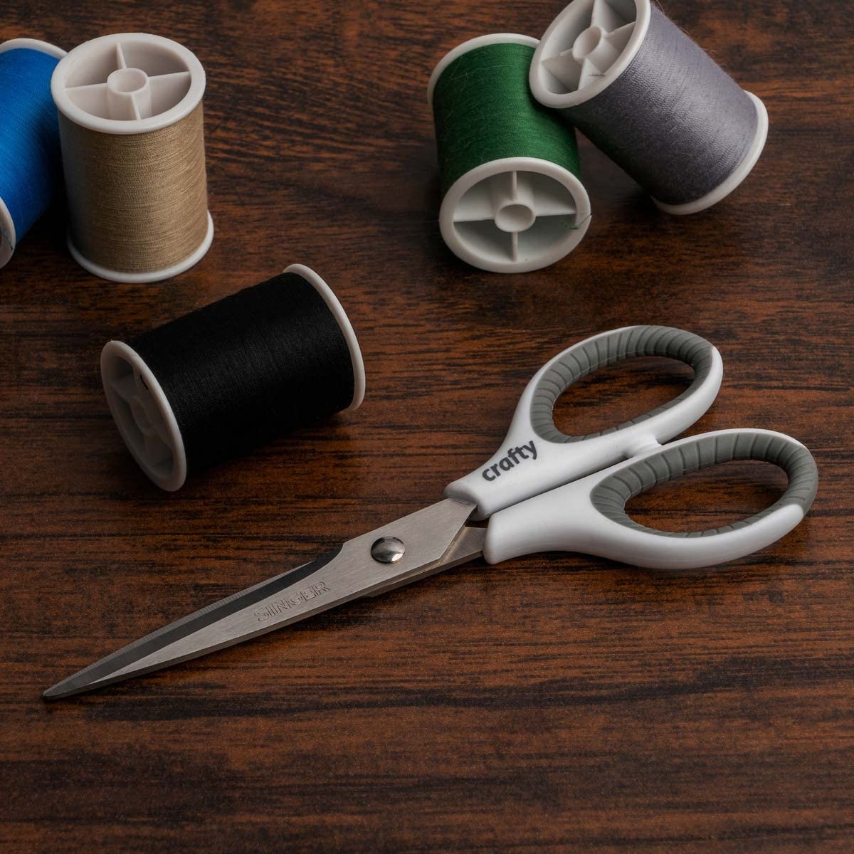 SINGER 6-1/2 inch Craft Scissors with Comfort Grip, Set of 3