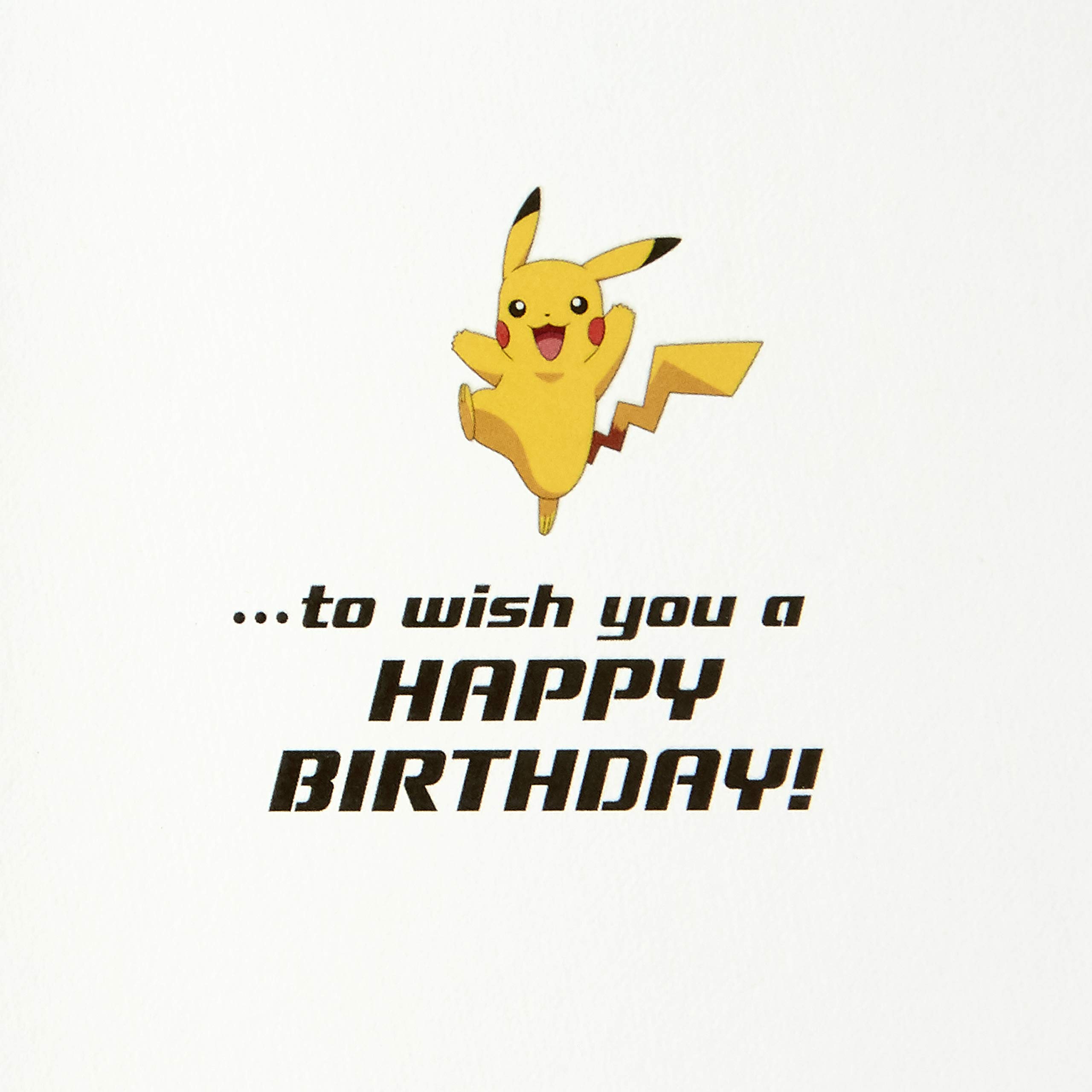 Hallmark Pokémon Birthday Card (Wild Pikachu)
