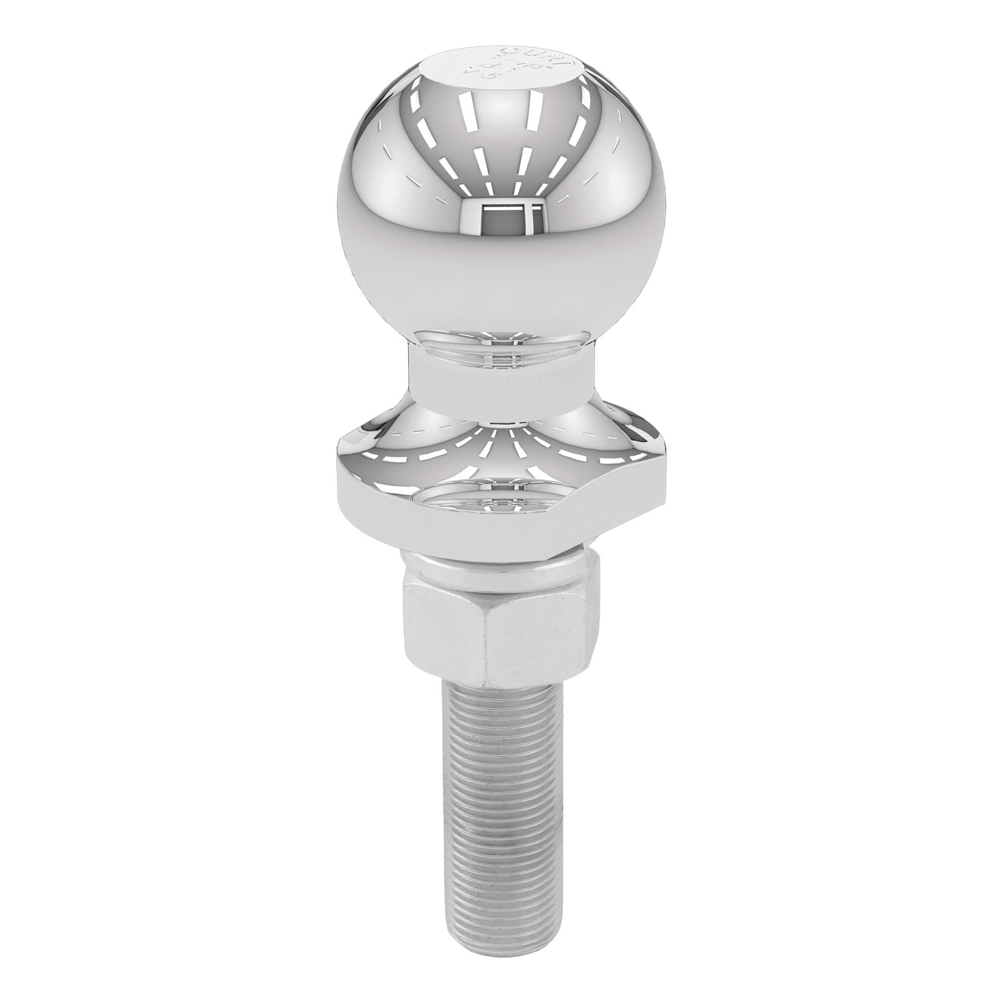 CURT 40016 Chrome Trailer Hitch Ball, 2,000 lbs, 1-7/8-Inch Diameter, 3/4 x 3-Inch Shank