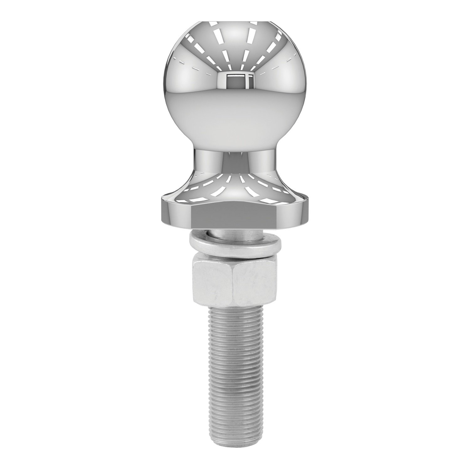 CURT 40016 Chrome Trailer Hitch Ball, 2,000 lbs, 1-7/8-Inch Diameter, 3/4 x 3-Inch Shank