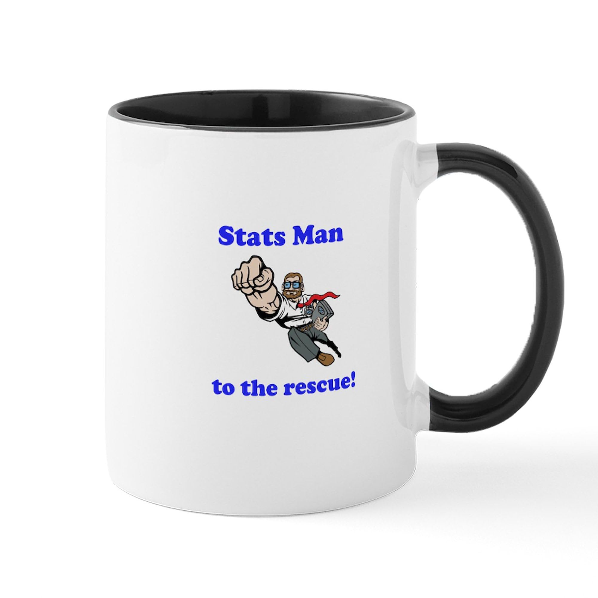 CafePress Stats Man Mug Ceramic Coffee Mug, Tea Cup 11 oz