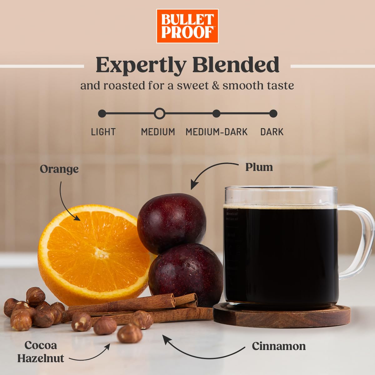 The Original Single-Serve Pods, Medium Roast, 24 Count, Bulletproof Keto, 100% Arabica Coffee, Certified Clean Coffee, Rainforest Alliance, Sourced from Guatemala, Colombia & El Salvador