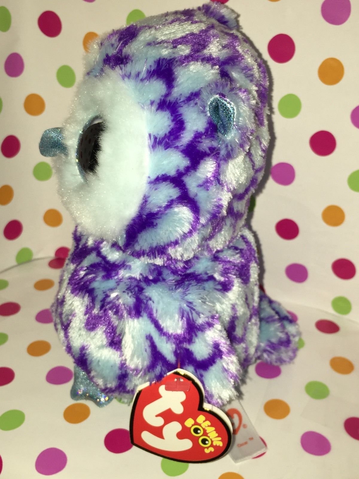 6`` Ty Beanie Boo Oscar the Owl ,#G14E6GE4R-GE 4-TEW6W297225