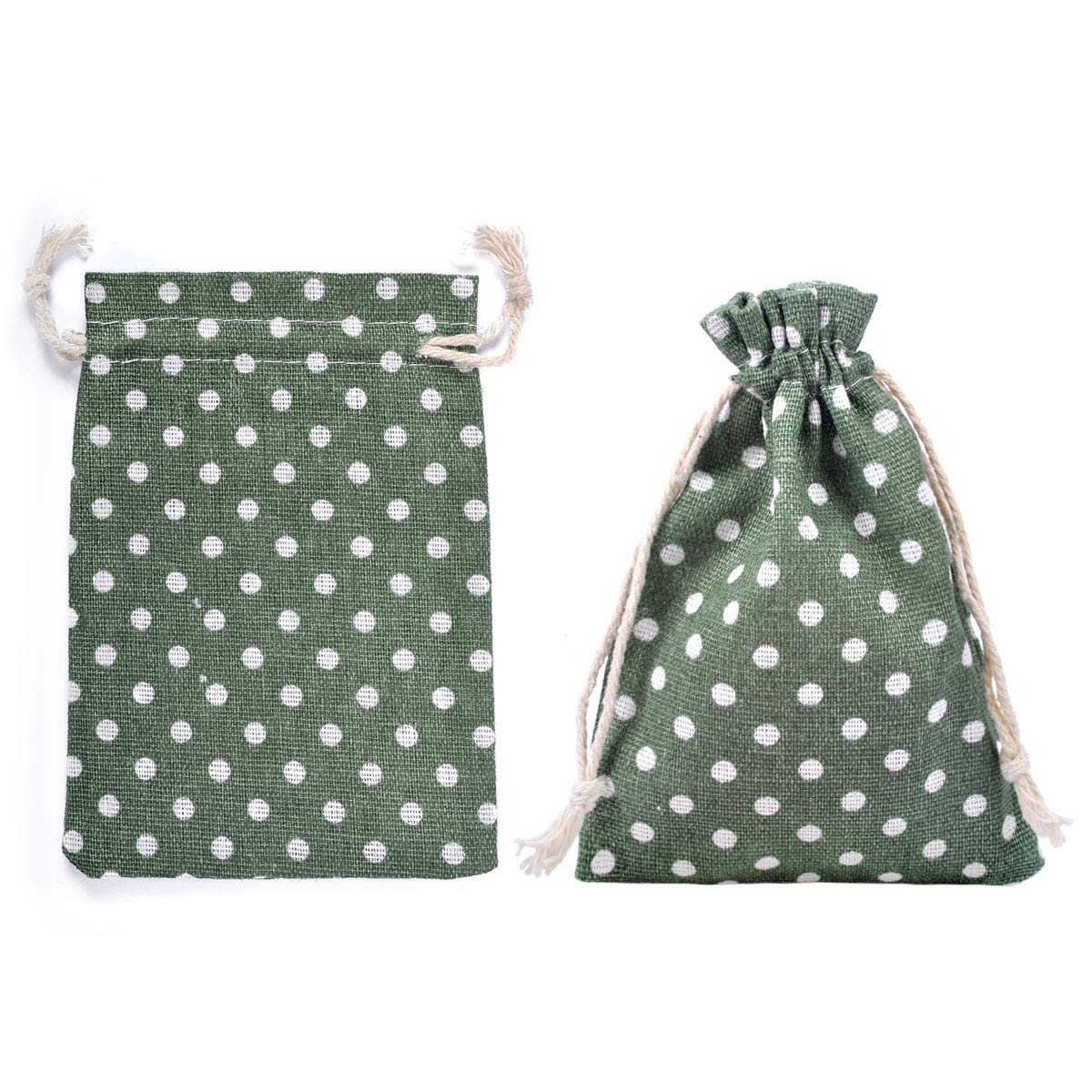 eZAKKA Empty Sachet Gift Bags Burlap Bags Storage Linen Bag Pouch with Drawstring for Wedding Party Shower Birthday Christmas DIY Craft, 28 Pieces