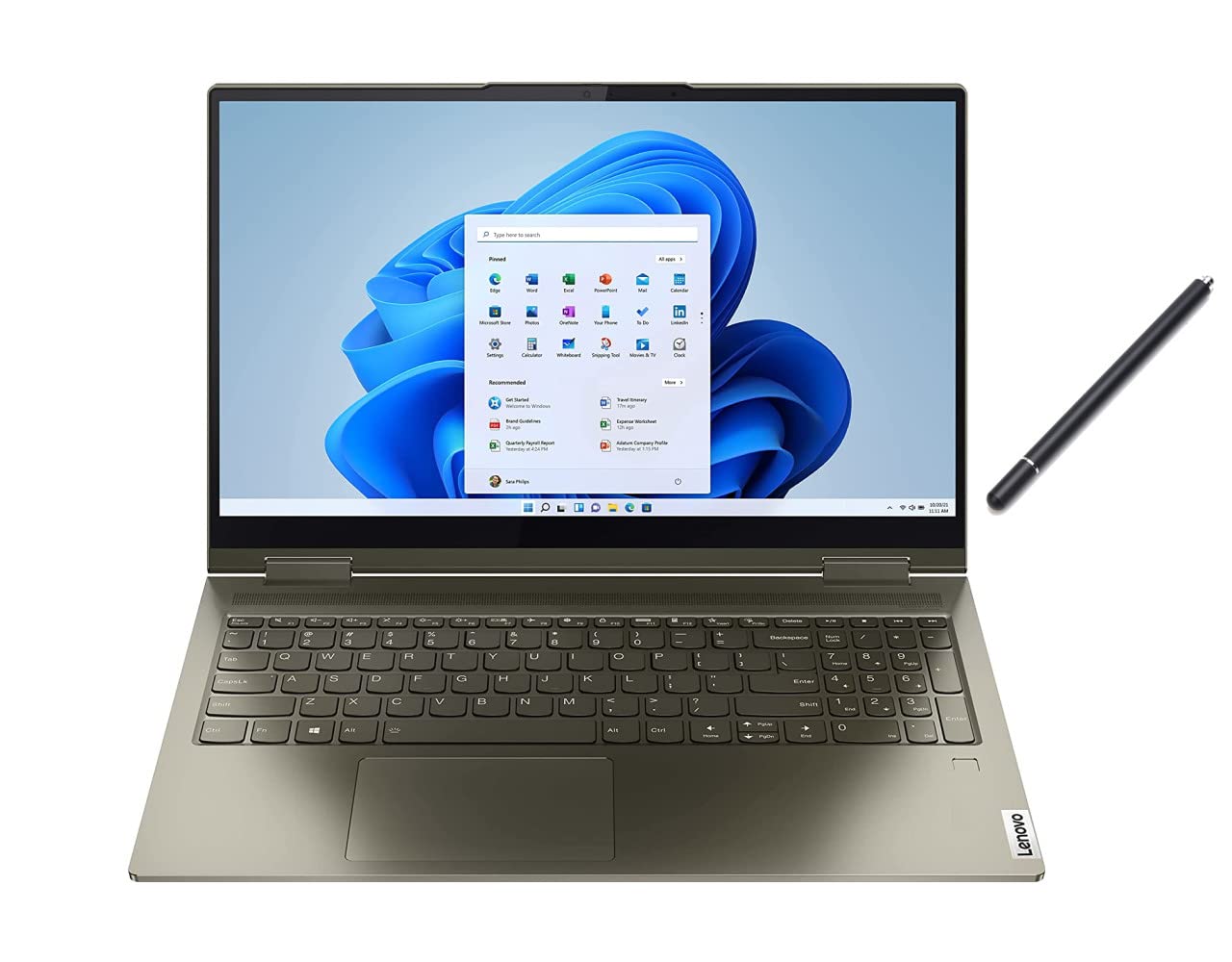 2022 Newest Lenovo Yoga 7i 2-in-1 15.6" FHD Touch Screen Premium Laptop | 11th Gen Intel Core i7-1165G7 | 12GB RAM | 1TB SSD | Backlit Keyboard | Fingerprint | Windows 11 | with Stylus Pen Bundle