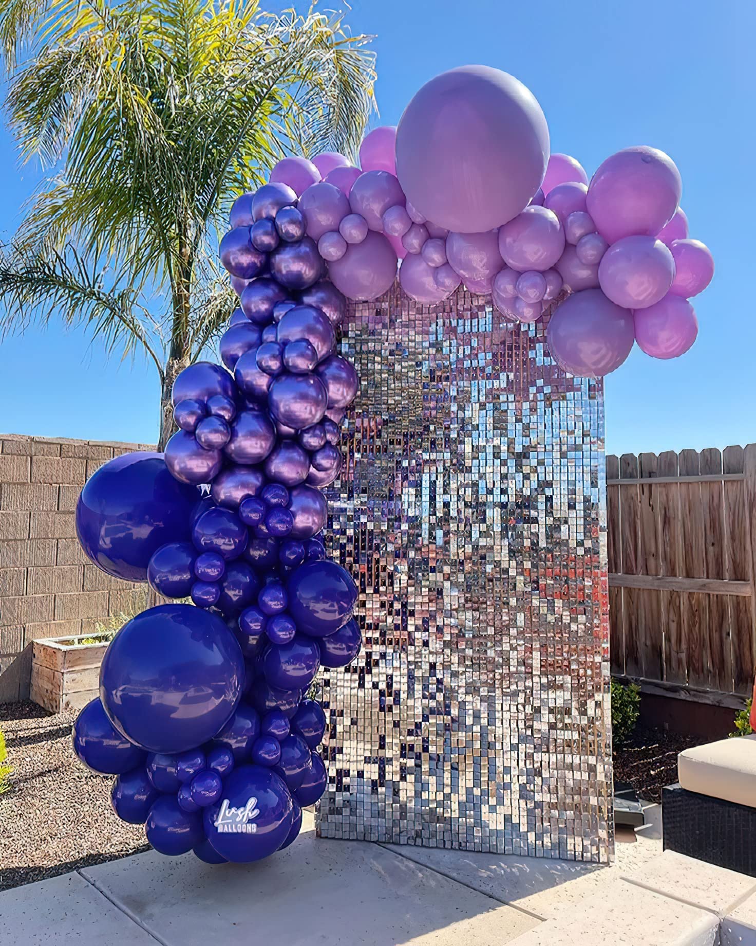 Dark Purple Balloons different sizes 100 Pack 12+10+5 inch Deep Hot Purple Balloon for Wedding Birthday Baby Shower Birthday Party Halloween Decorations