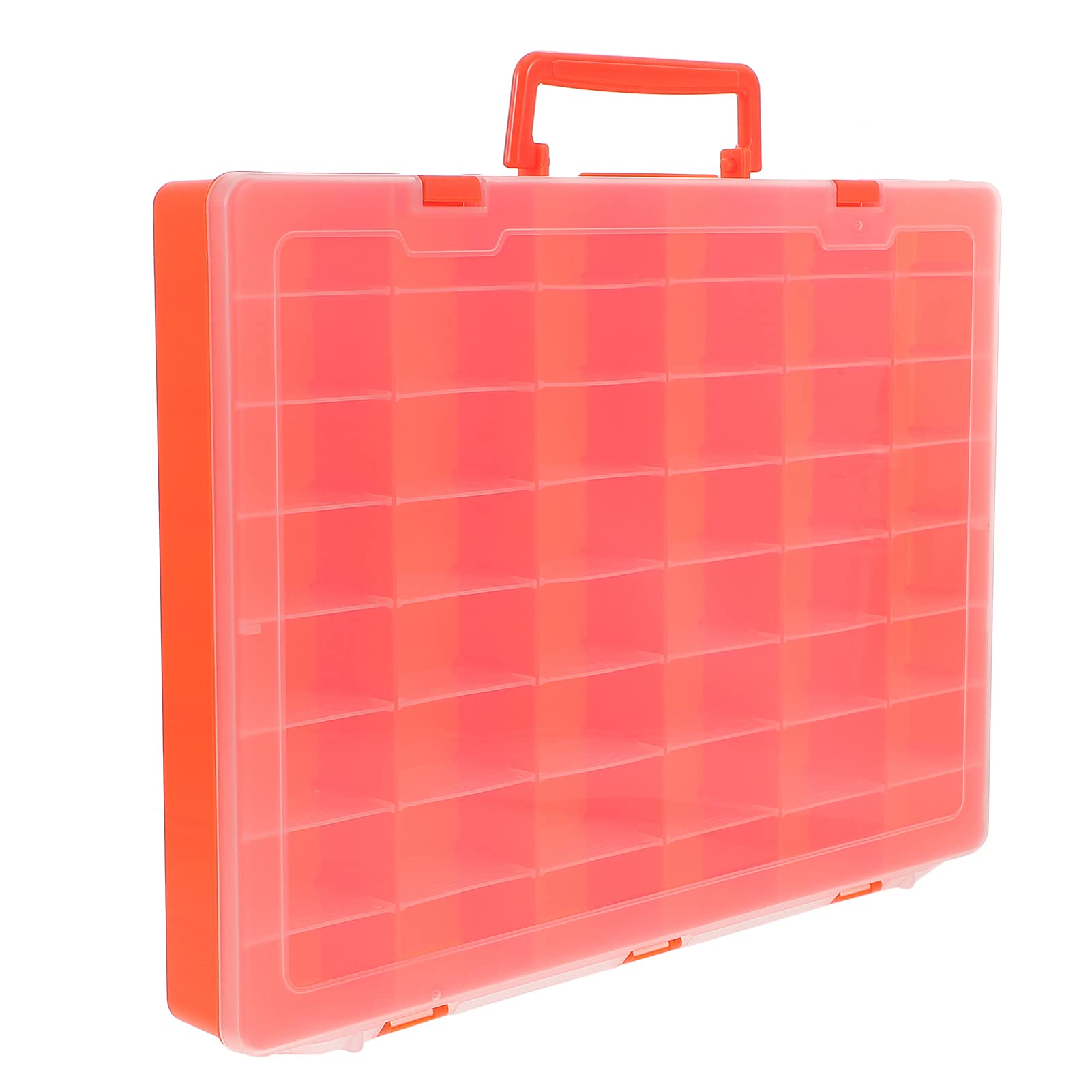 SOLUSTRE 48 Compartments Bead Organizer Box Components Storage Case Clear Plastic Jewelry Storage Container Sundries Case for Electronic Components