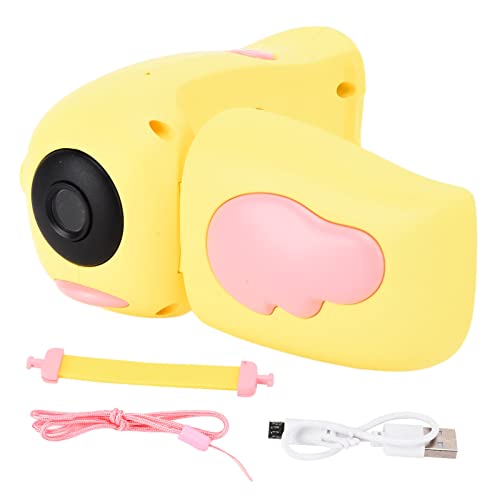 HD Digital Camera, 100° Viewing Angle 400mAh Battery Safe 2 Inch Screen Camera Cute for Boys for Toy for Gift for Girls(yellow)