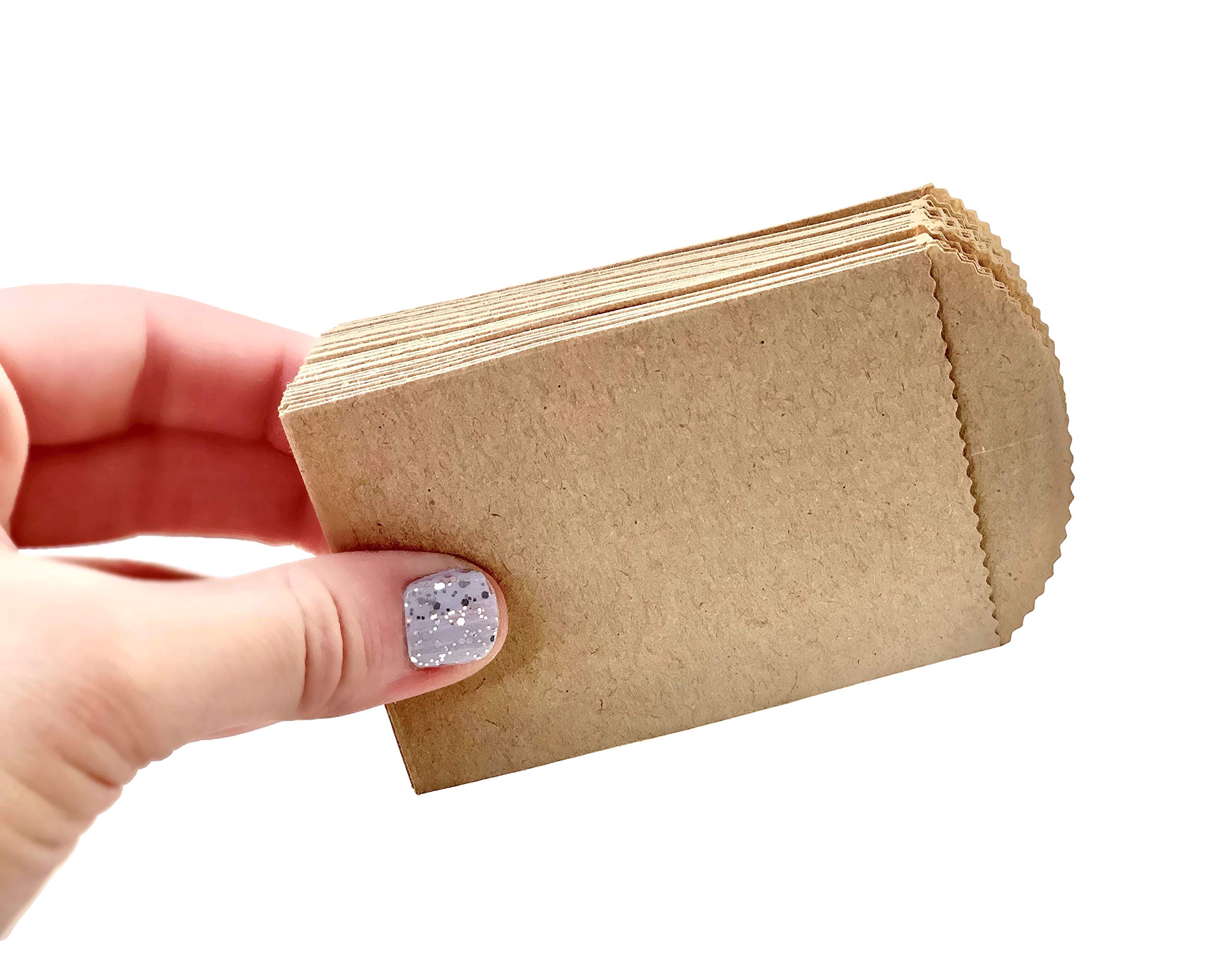 50 Mini Kraft Paper Bags - 4" x 2.5" DIY Craft Supplies Cutlery Bag Party Favor