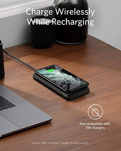 Anker PowerCore III 10K Wireless Portable Charger with Qi-Certified 10W Wireless Charging and 18W USB-C Quick Charge for iPhone 13, 12, Mini, Pro, iPad, AirPods, and More