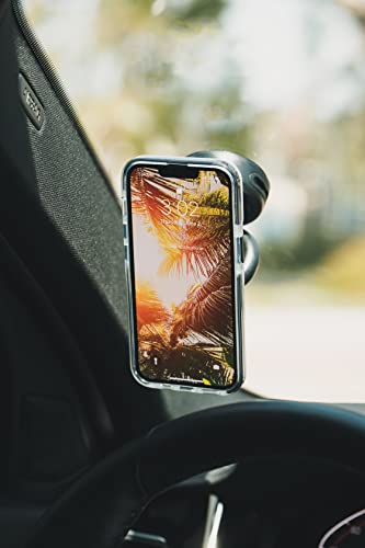 PopSockets Multi-Use Phone Mount: Dash Mount, Windshield Phone Mount, and Phone Mount for Desk - Black