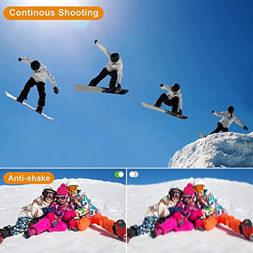 Aitatty Digital Camera, Photo Camera 44MP 2.7K Vlogging Camera with 32GB Card, Auto Focus 2.4 Point and Shoot Camera with16X Digital Zoom, Compact Mini Camera for Teens Students Boys Girls Seniors