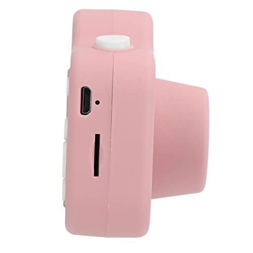 Weiyiroty Child Camera, One Key Video Recording Support MP3 Kids Gift Cartoon Mini Camera 200W Pixels for Kids(Pink)
