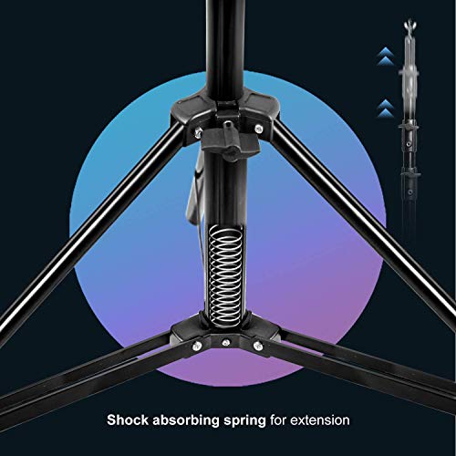 LimoStudio (Heavy Duty) 12.4 ft. Wide x 10 ft. Tall Backdrop Stands, High Stability with 1.45" Thick Pole, Adjustable Width & Length, Background Support System Kit with Super Spring Clamps, AGG1782