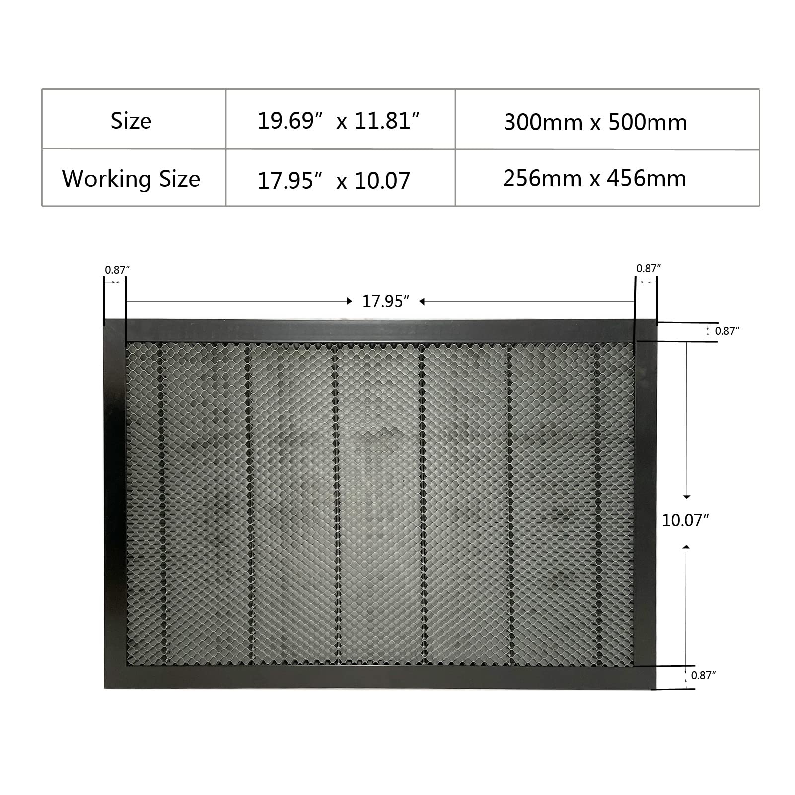 XLNT Laser Honeycomb Working Table Panel Board Platform use for CO2 Laser Engraving Machine. (11.81" × 7.87" × 0.87)
