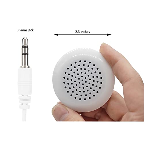 2PCS Pillow Speaker,3.5mm Jack Portable Speaker, Under Pillow Speaker Compatible with Almost All Audio Devices with 3.5 mm Jack Such as MP3, MP4, CD Player, Mobile Phone etc.