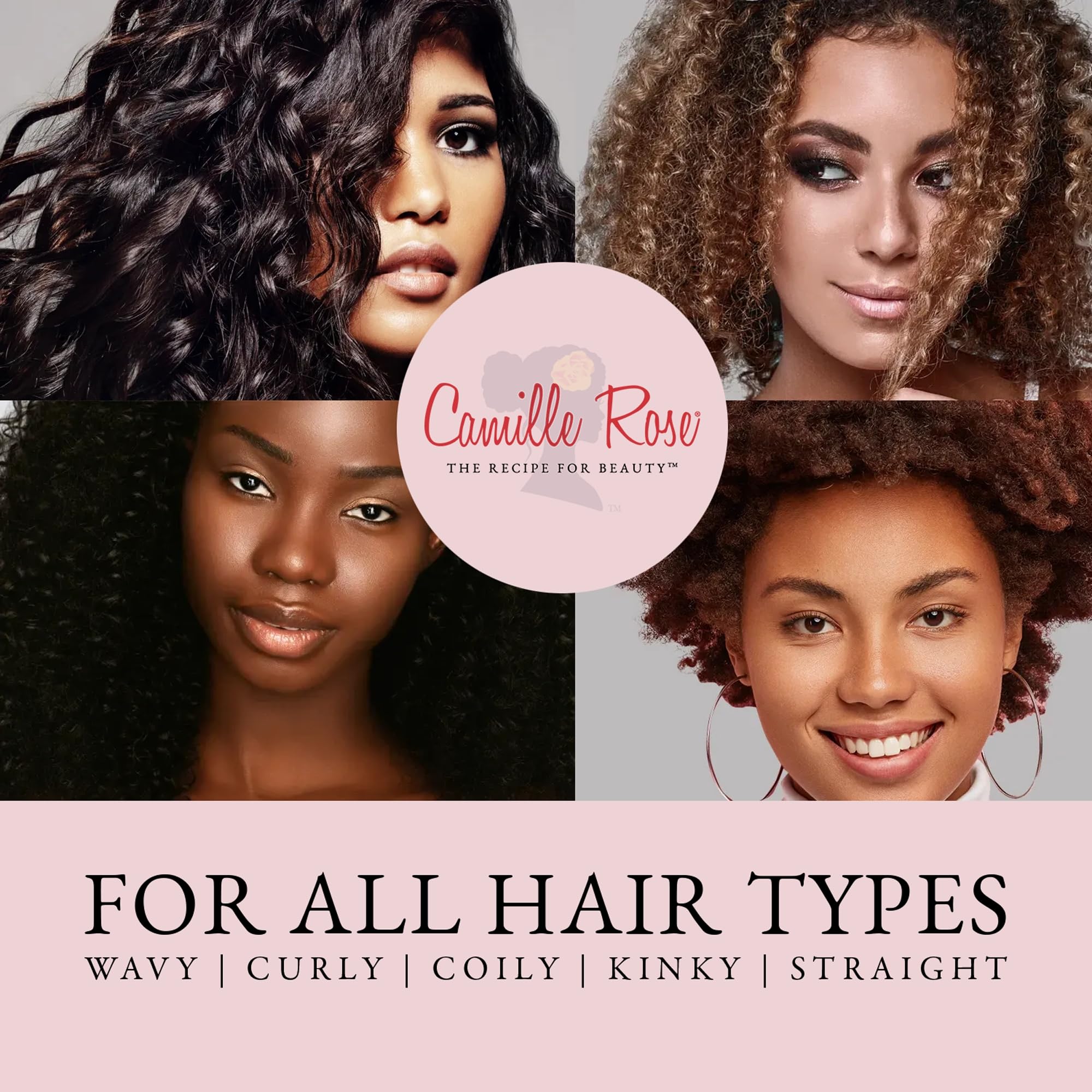 Camille Rose Coconut Water Style Setter, Hydrating Hair Gel for Curly Hair Types, 8 oz