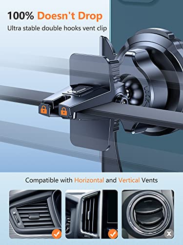 VICSEED ๐ฎ๐ฌ๐ฎ๐ฏ ๐๐ฒ๐๐ ๐๐ฎ๐ฟ ๐ ๐ผ๐๐ป๐ Car Phone Mount, ๐จ๐ฝ๐ด๐ฟ๐ฎ๐ฑ๐ฒ๐ฑ Air Vent Phone Holder for Car, Handsfree Cell Phone Car Mount Fit for iPhone 14 13 12 11 Pro Max Mini Plus Samsung