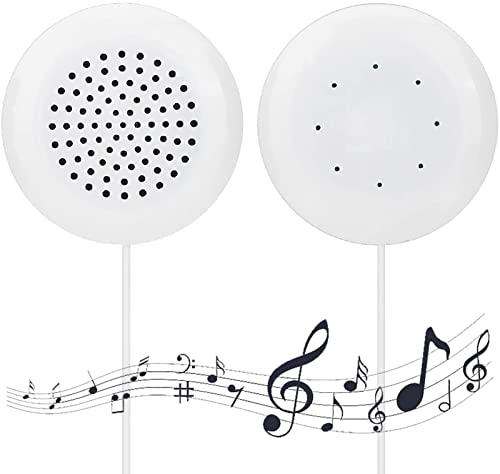 2PCS Pillow Speaker,3.5mm Jack Portable Speaker, Under Pillow Speaker Compatible with Almost All Audio Devices with 3.5 mm Jack Such as MP3, MP4, CD Player, Mobile Phone etc.