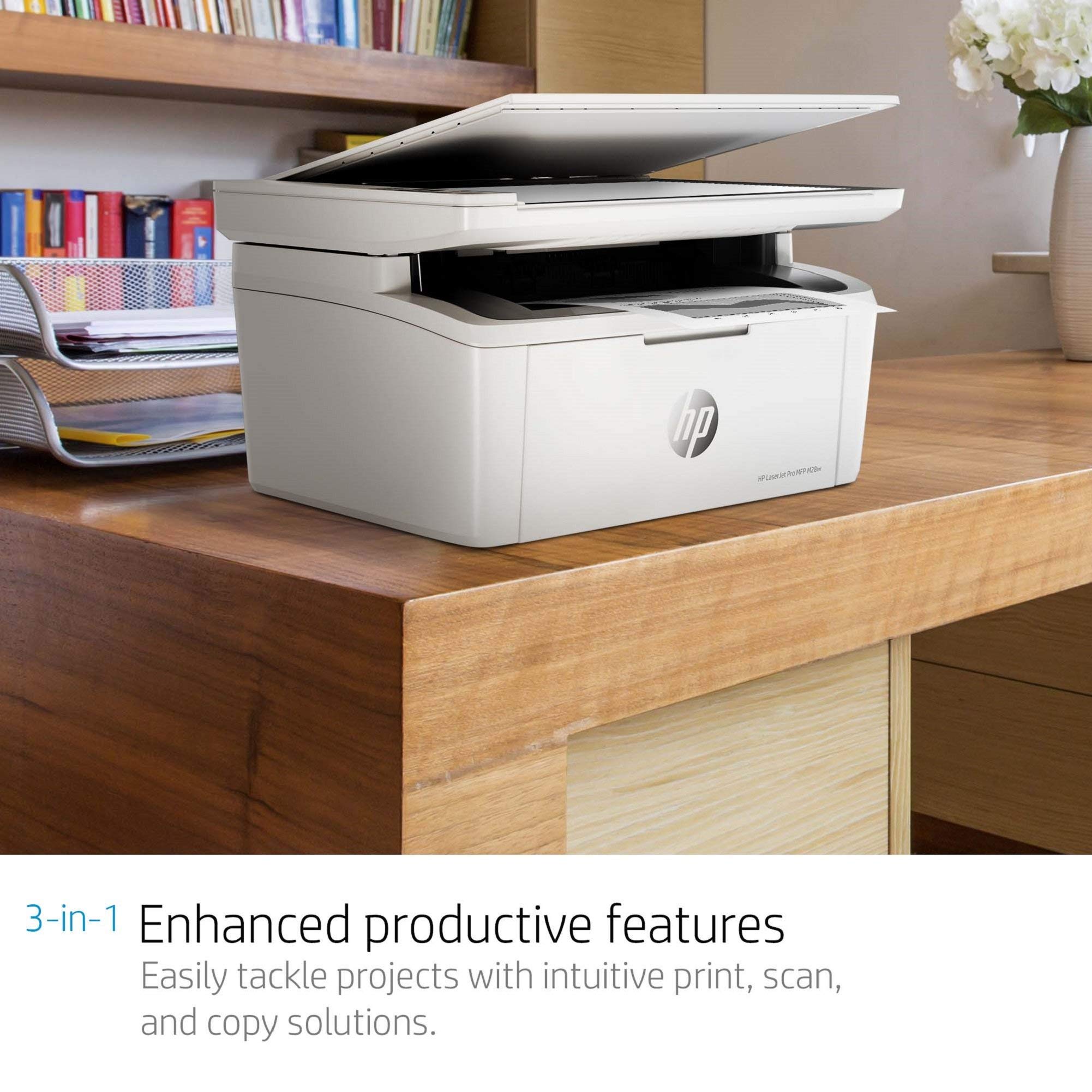 Imprimante Multifonction HP LaserJet Pro M28w (Renewed)