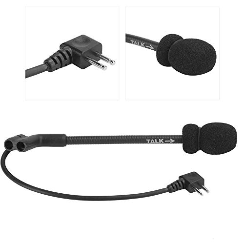 sjlerst Sturdy 2 Pin Microphone, Long Service Life Headset Microphone, for Peltor Comtac Comtac Ii Comtac Iii Armorwerx