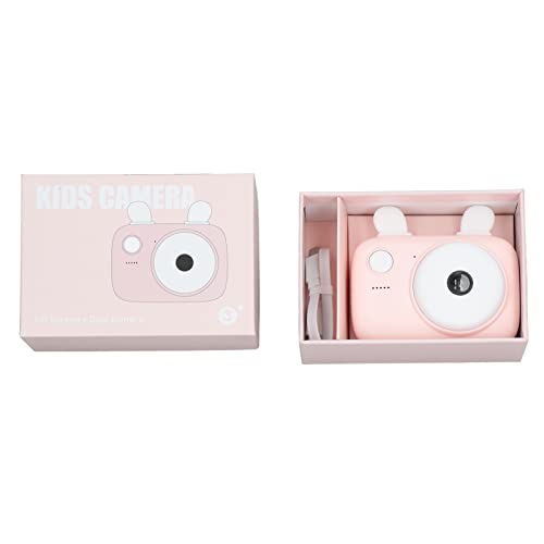 Restokki Kids Camera, 1280 * 720 Pixels Timed Shooting Children Digital Camera Mini Portable HD Selfie Camera Toys for Toddler' s Birthday Gift(Pink)