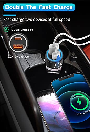 Samsung 25W Super Fast Charger Kit,PD USB C Charger Fast Charging Block/Car Adapter with 2X C to C Cord(5ft) for Samsung Galaxy S23/S22/S21/S20/Plus/Ultra/Note 20/Z Fold 3