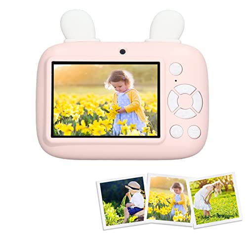 Restokki Kids Camera, 1280 * 720 Pixels Timed Shooting Children Digital Camera Mini Portable HD Selfie Camera Toys for Toddler' s Birthday Gift(Pink)