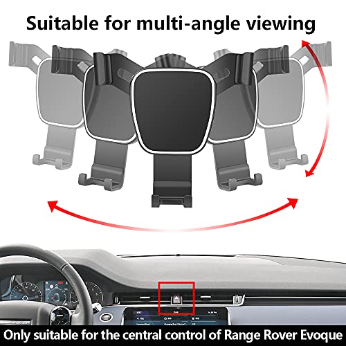 musttrue LUNQIN Car Phone Holder for 2020-2022 Land Rover Range Rover Evoque Auto Accessories Navigation Bracket Interior Decoration Mobile Cell Phone Mount