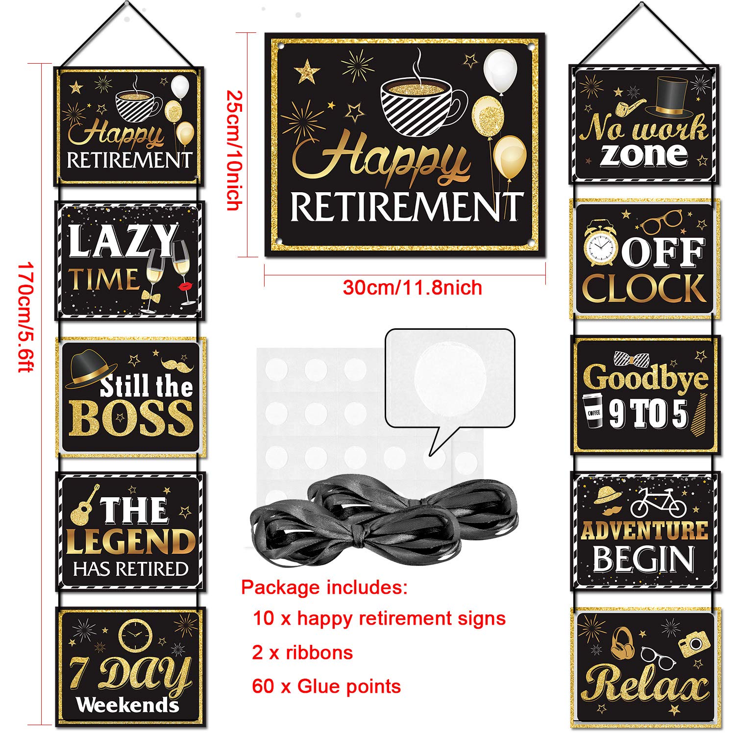 Retirement Party Decorations Happy Retirement Banner The Legend Has Retired Yard Sign Retirement Party Suppliers Hanging Cards Decorating Kit