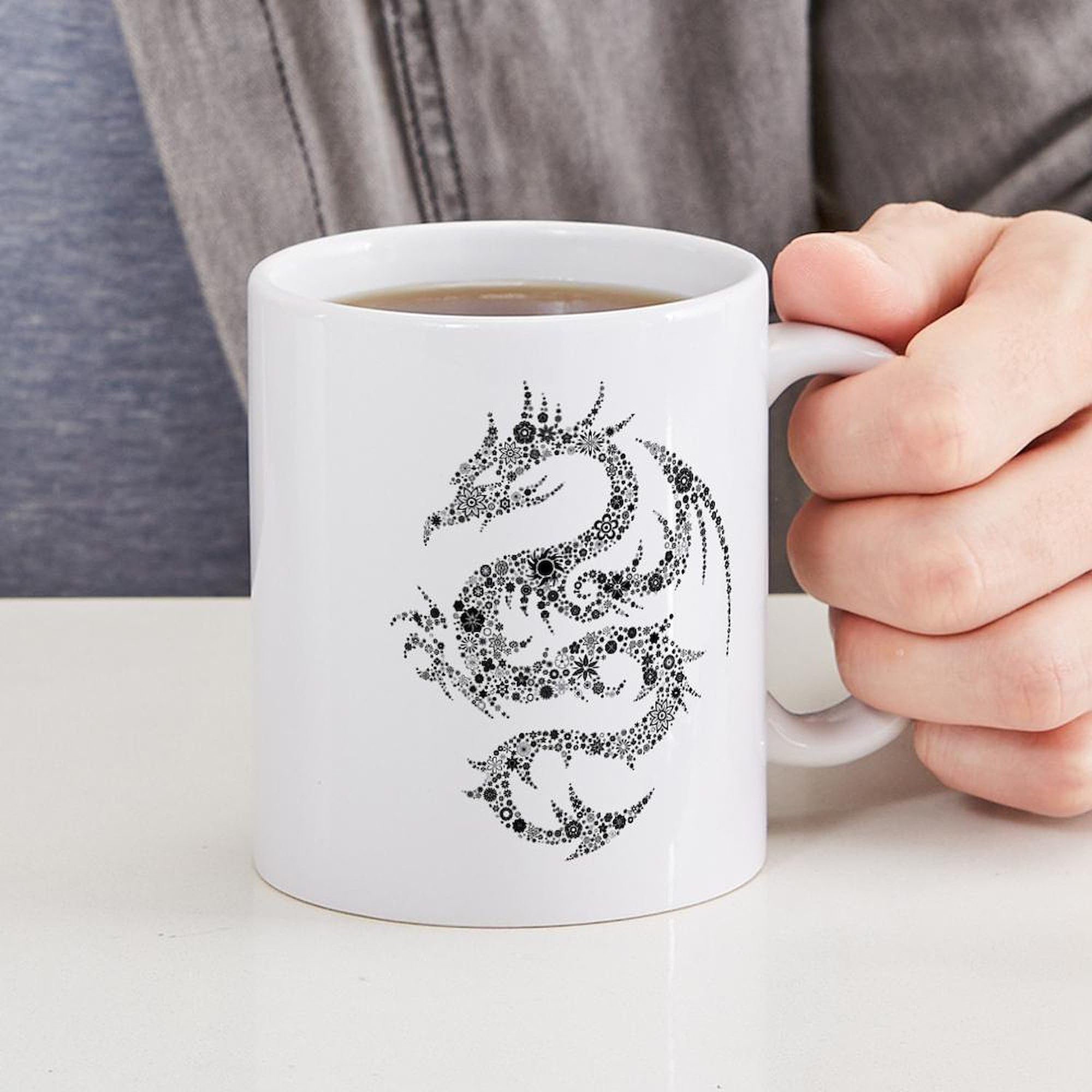 CafePress Dragon Mug Ceramic Coffee Mug, Tea Cup 11 oz