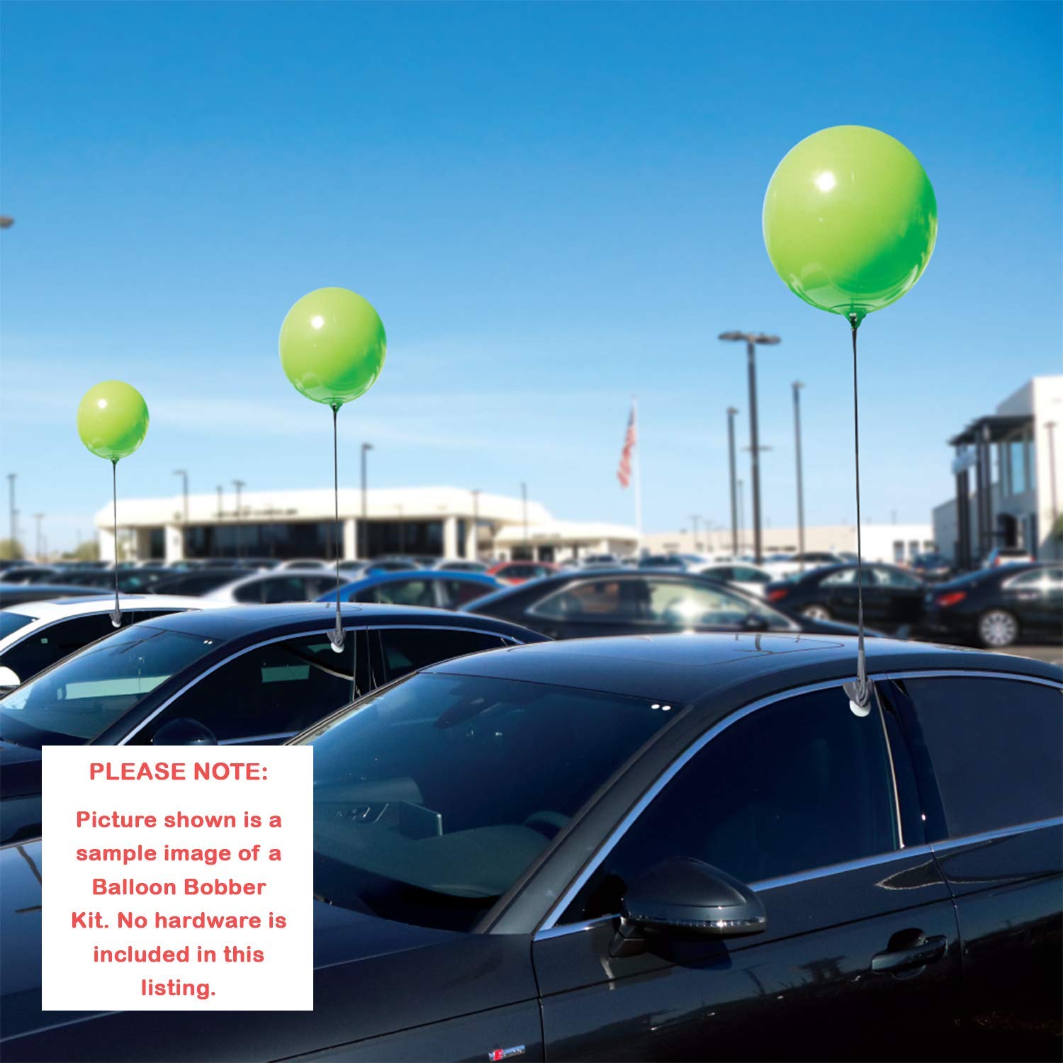 Balloon Bobber - Seamed Reusable Helium Free Replacement Balloons (5-Pack) - Plastic Outdoor Balloons