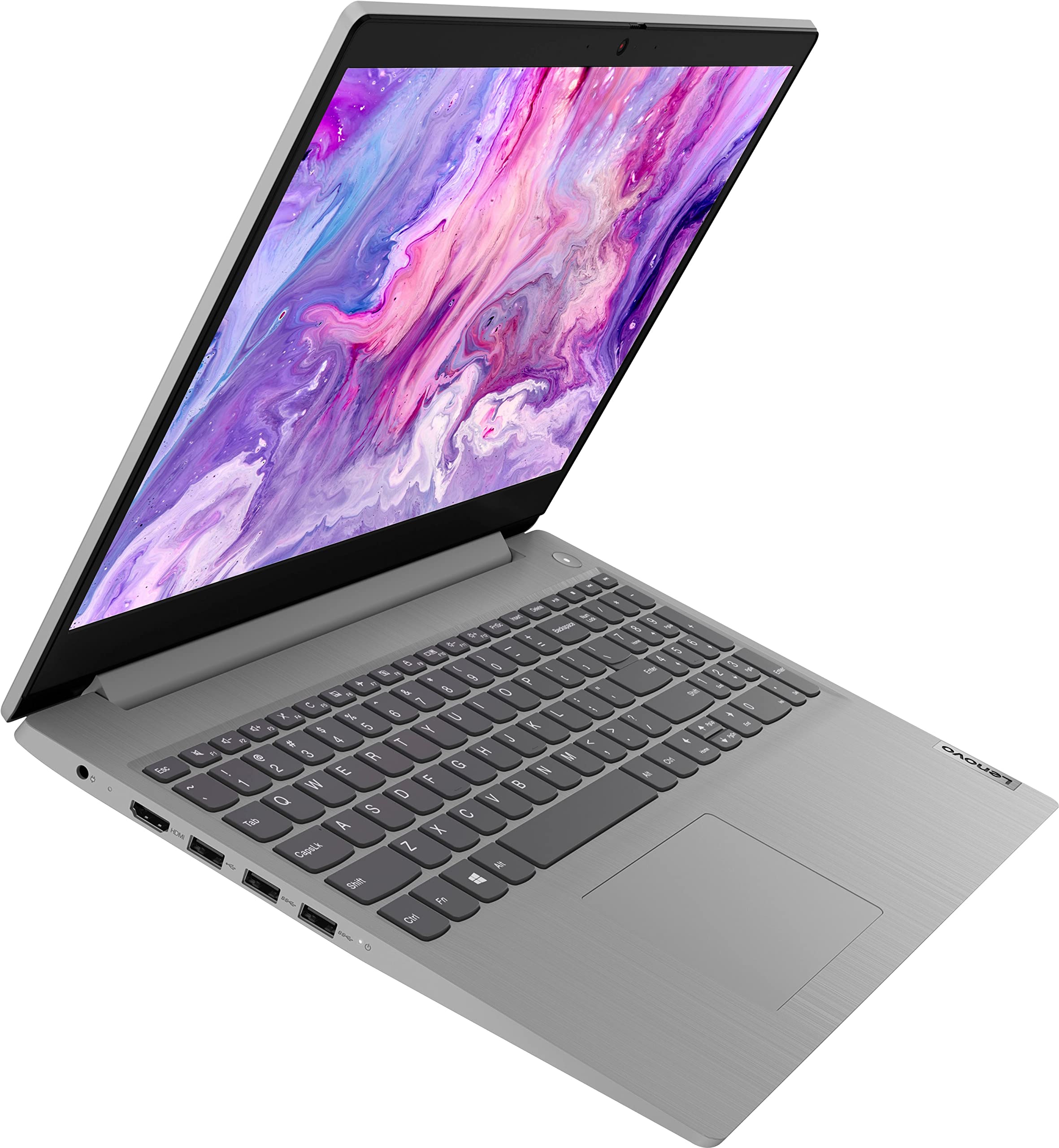 2022 Lenovo IdeaPad 3 15.6" HD Touch Screen Laptop, Intel Dual-Core i3-1115G4 Up to 4.1GHz, 8GB DDR4 RAM, 256GB PCI-e SSD, Webcam, WiFi 5, HDMI, Bluetooth, Windows 11 S - Platinum Grey + TiTac Card