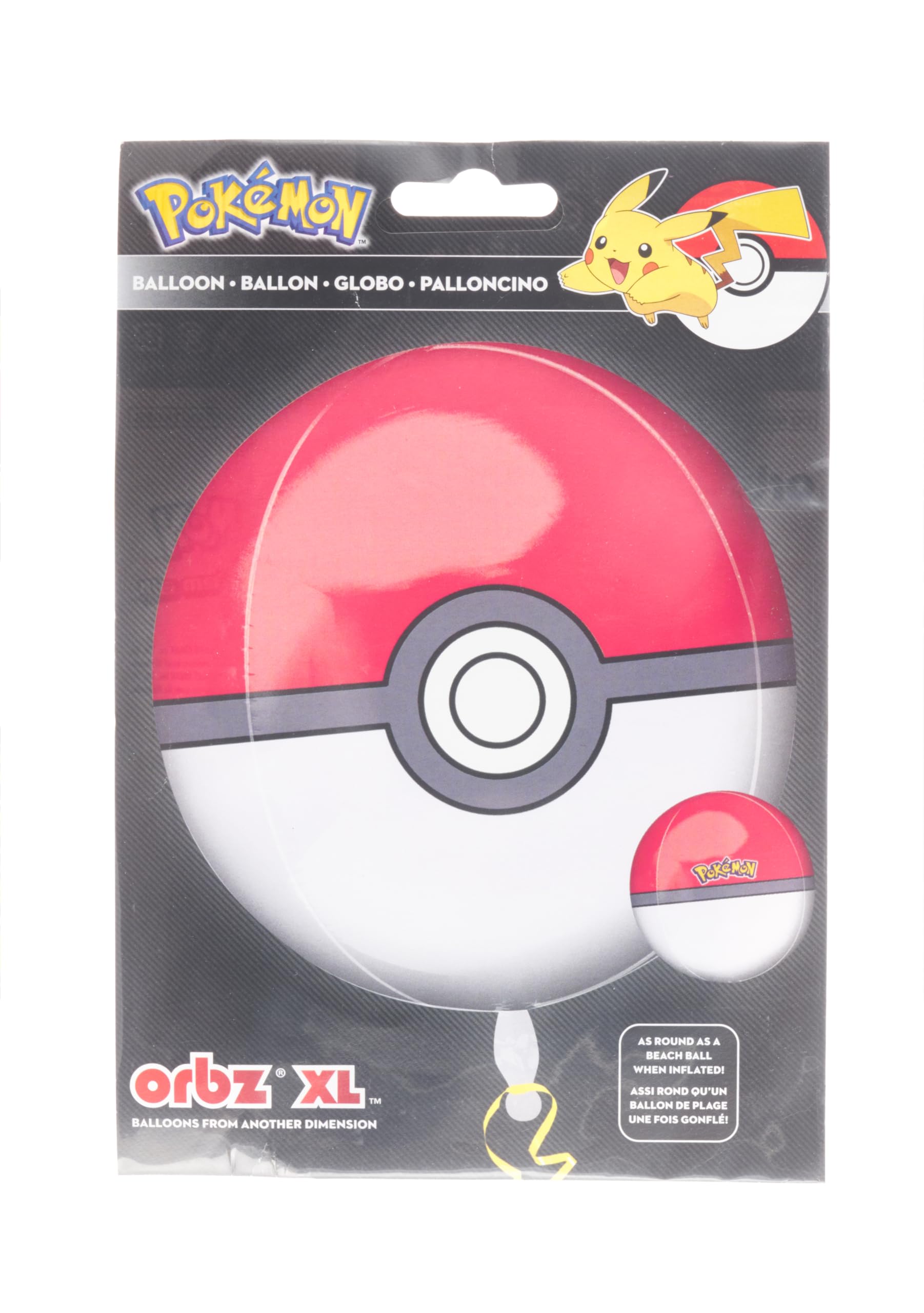 Anagram International - Orbz Pokemon Ball 15" x 16" Foil Balloon