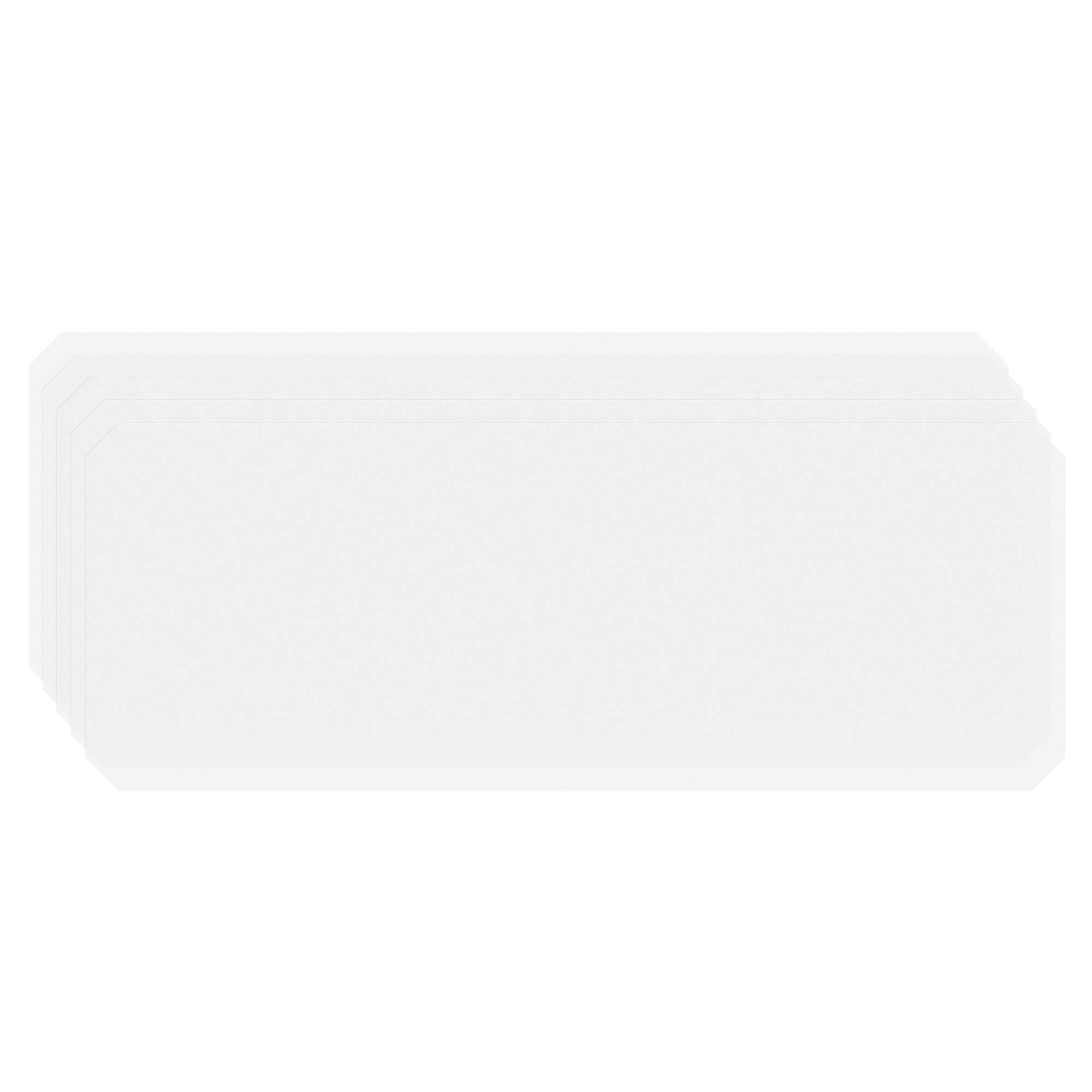 HSS Shelf Liners for 18" X 48" Wire Shelf, Opaque Plastic, 5-Pack
